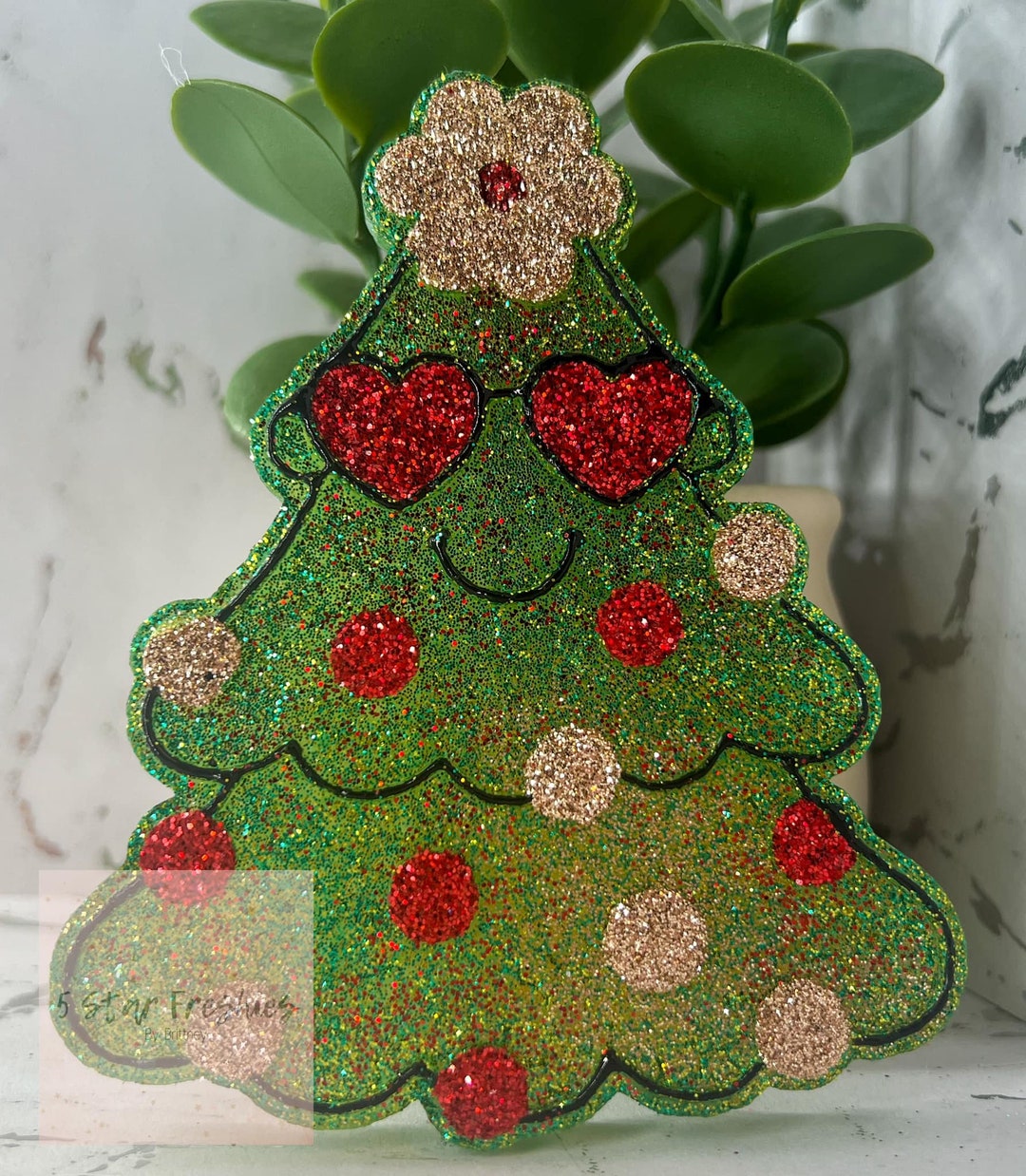 Retro Christmas Tree Car Freshie - Etsy