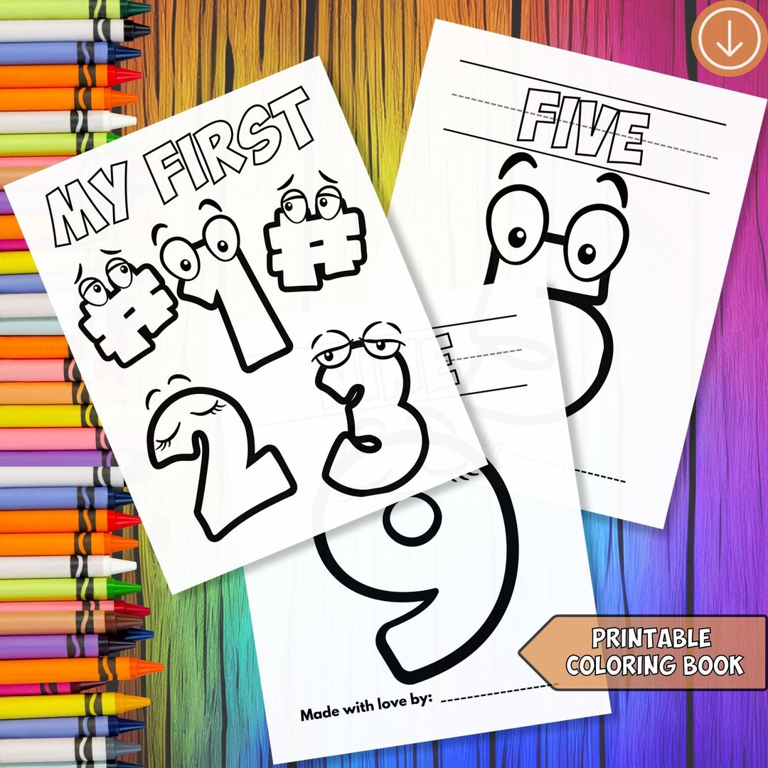 My First 123 Tools Coloring Book Silly Eyes Word Recognition - Etsy