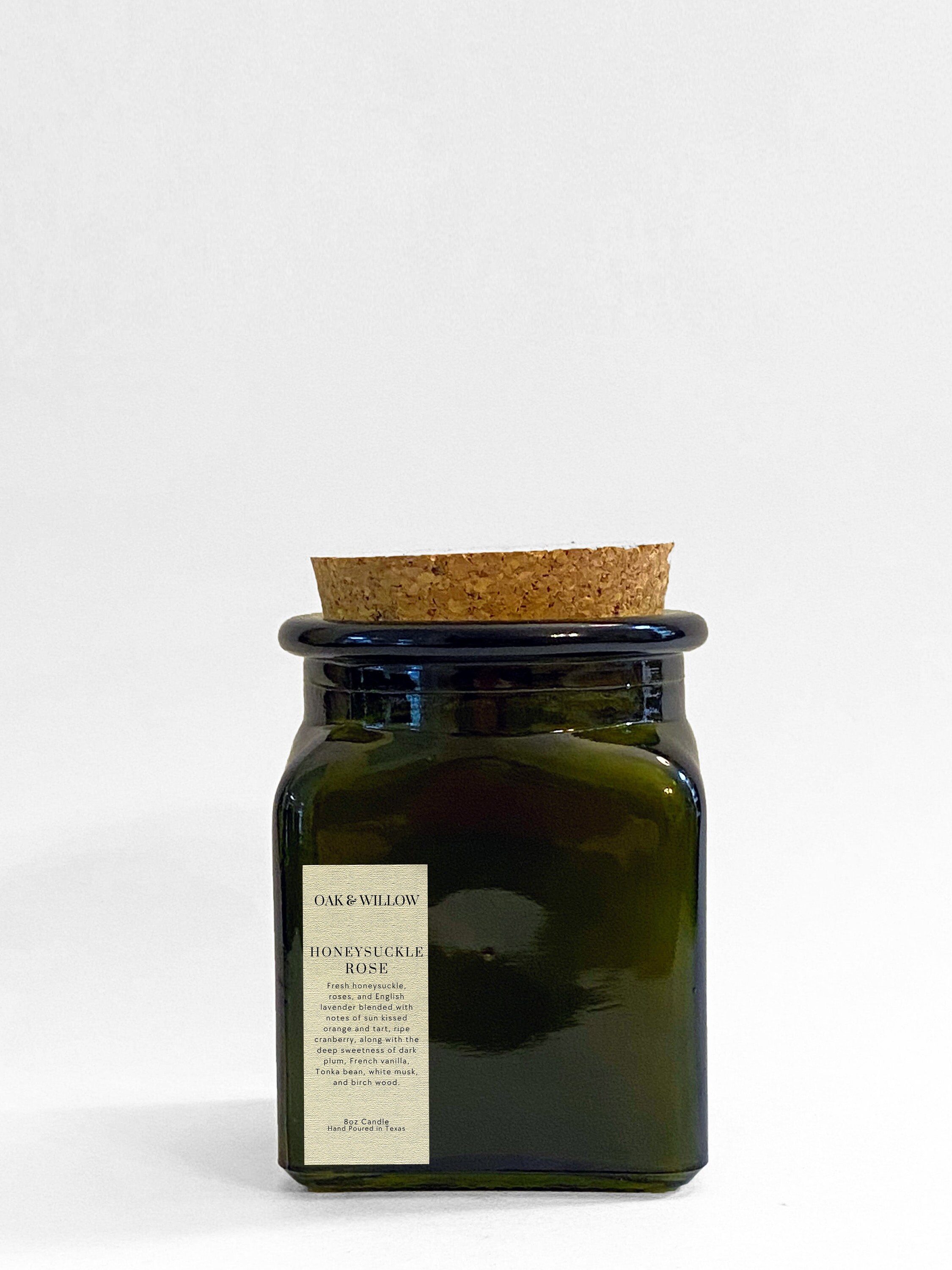 Honeysuckle Rose 8 Oz Rustic Translucent Candle Honeysuckle, Roses, and ...