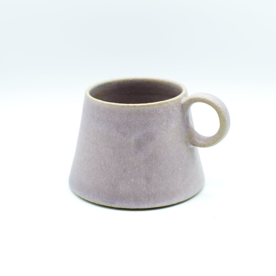 Conical Coffee Mug Matte Purple Colored Mug Unique & Funky Shapes - Etsy