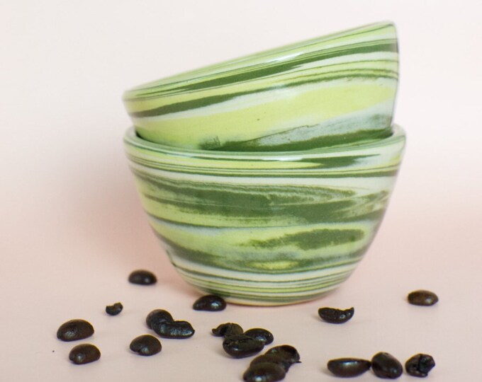 Marbled Chive & Lime Green Cortado Cup | Minimalist Coffee Cup ...