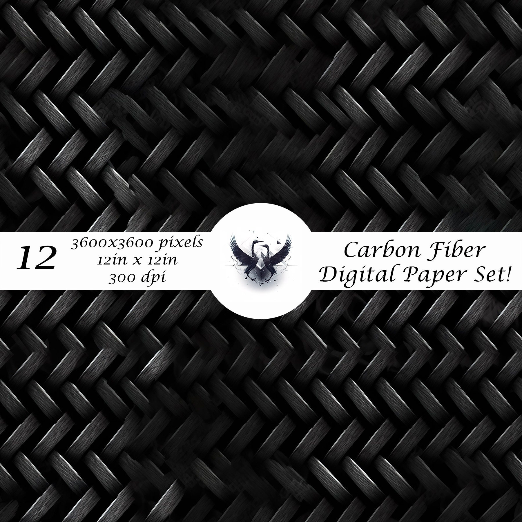 Carbon Fiber Digital Craft Paper Set - Etsy
