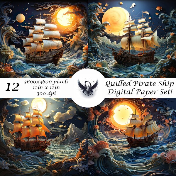 Ship Quilling Template - Etsy