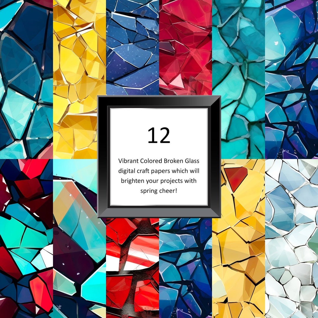 Shattered Brilliance: 12 Digital Broken Glass Papers Explore a ...
