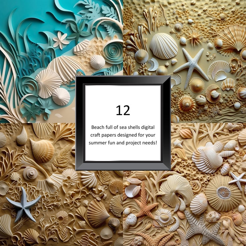 Seashell Splendor: 12 Coastal Delights Dive Into a Digital Treasure ...