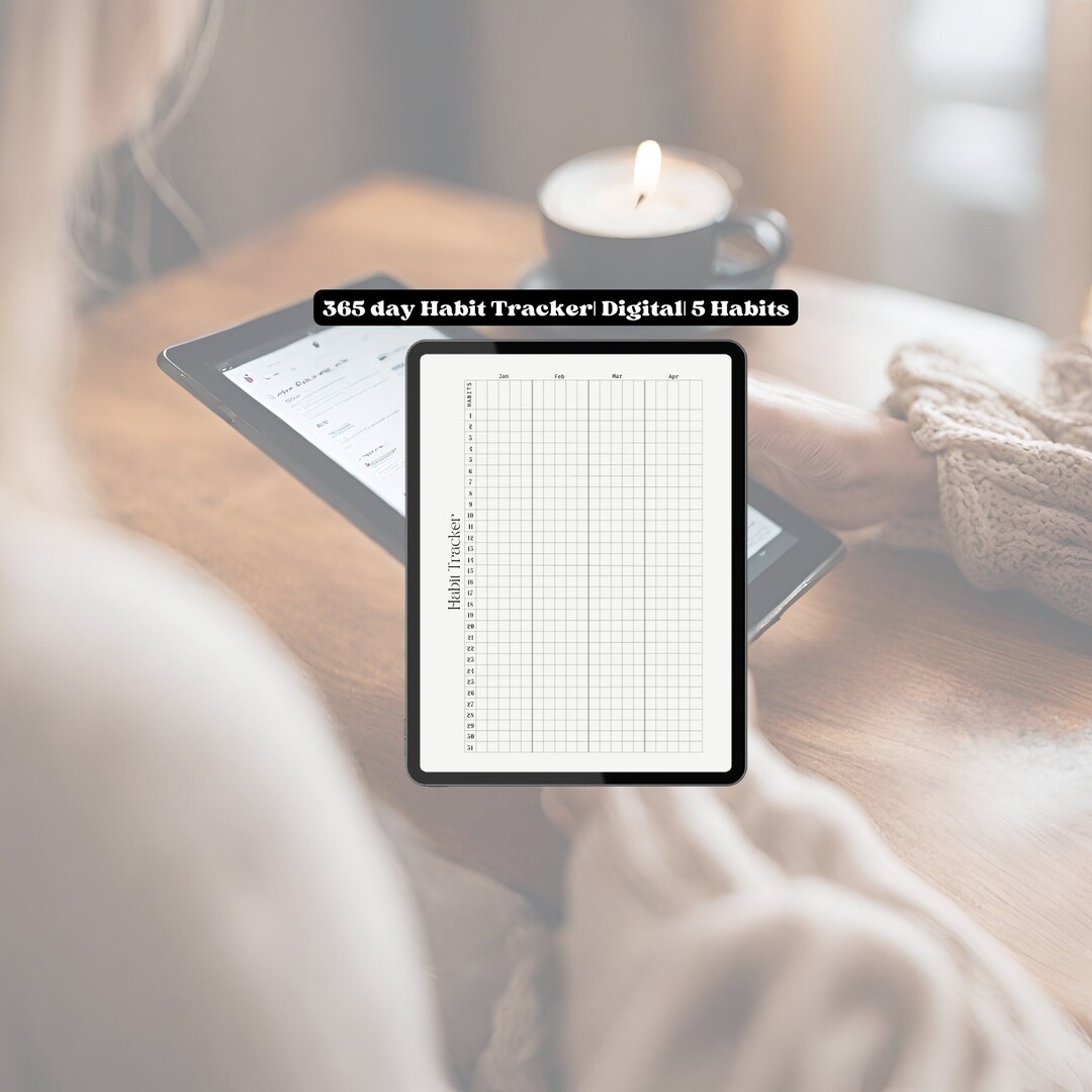 Minimalist Habit Tracker Digital | Goodnotes Notability Compatible ...