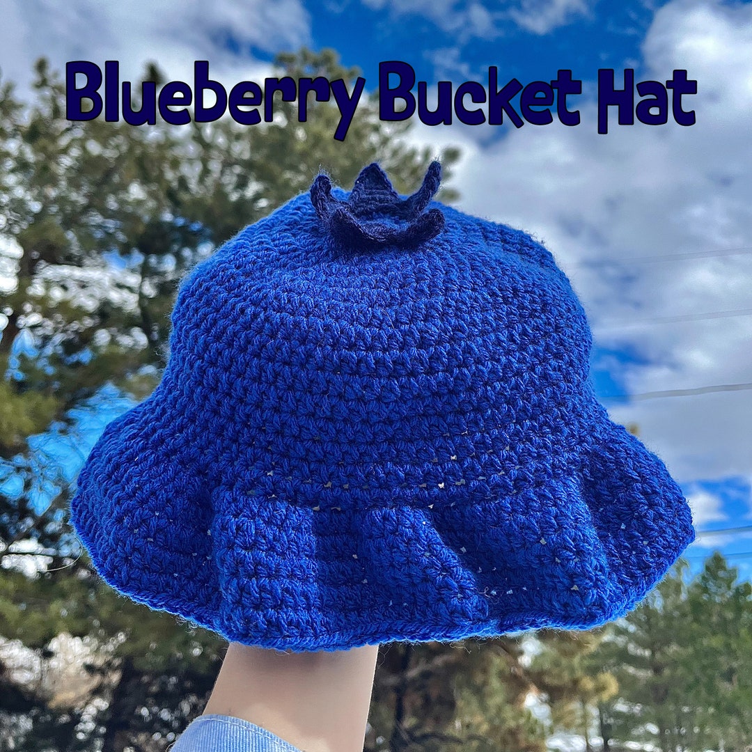 Crochet Blueberry Bucket Hat made to Order - Etsy