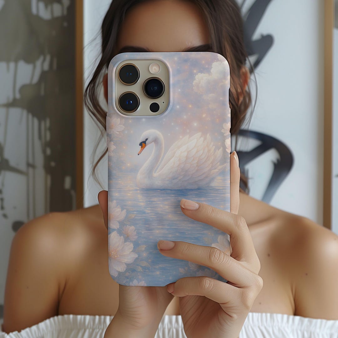 Swan Phone Case for All iPhone Models | Bird & Nature Lover Gift - Etsy
