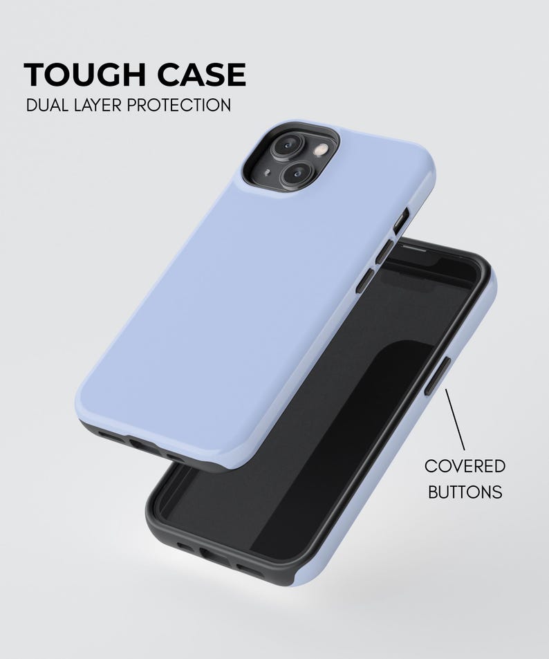 Pastel Periwinkle Blue Phone Case | Solid Color iPhone (magsafe ...
