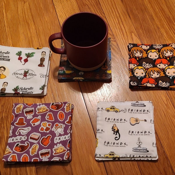 Fabric Coasters - Etsy