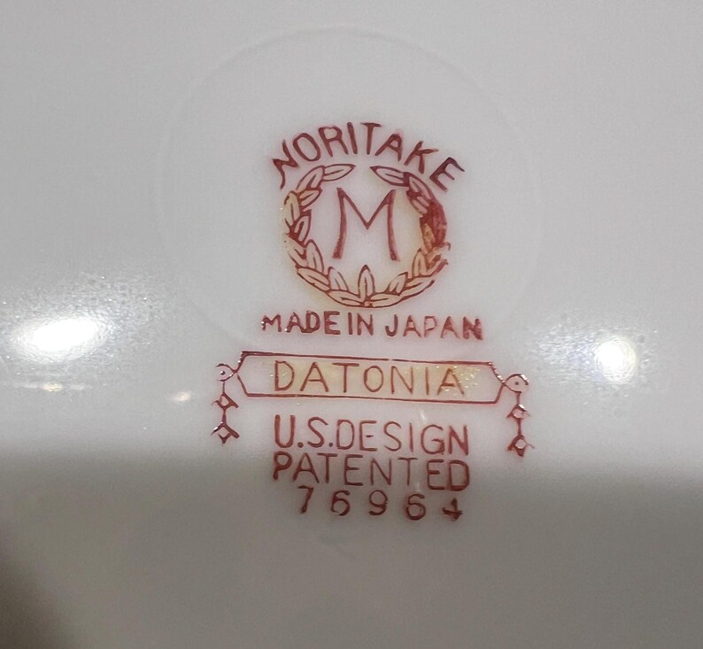 Vintage Noritake Datonia Dinnerware Platter and Plates M Backstamp ...