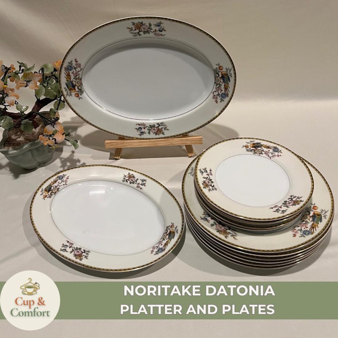 Vintage Noritake Datonia Dinnerware Platter and Plates M Backstamp ...