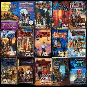 Wheel of Time Series by Robert Jordan Set of 15 Books - Etsy