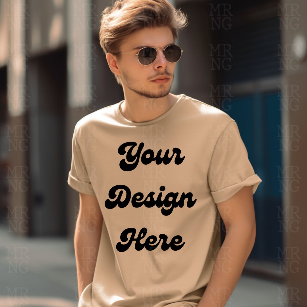 Gildan 5000 Mockup Sand T Shirt Mockup Outdoor Mockup - Etsy