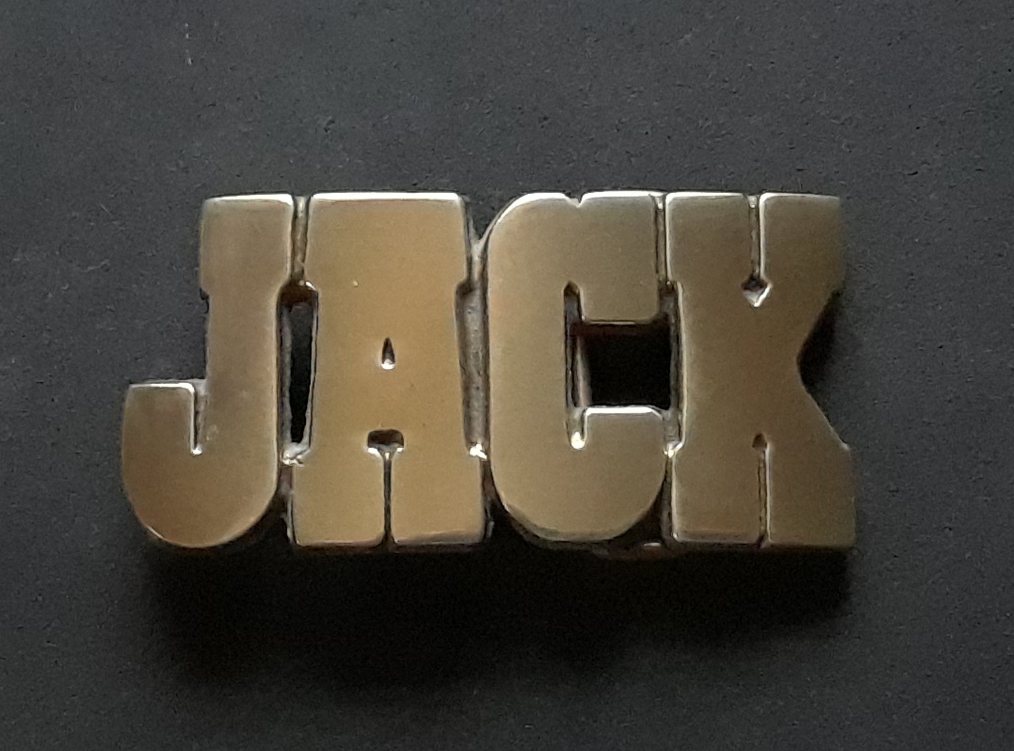 Jack Brass Name Buckle - Etsy