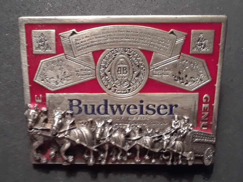 Budweiser Beer Clydesdale Laminated Buckle - Etsy