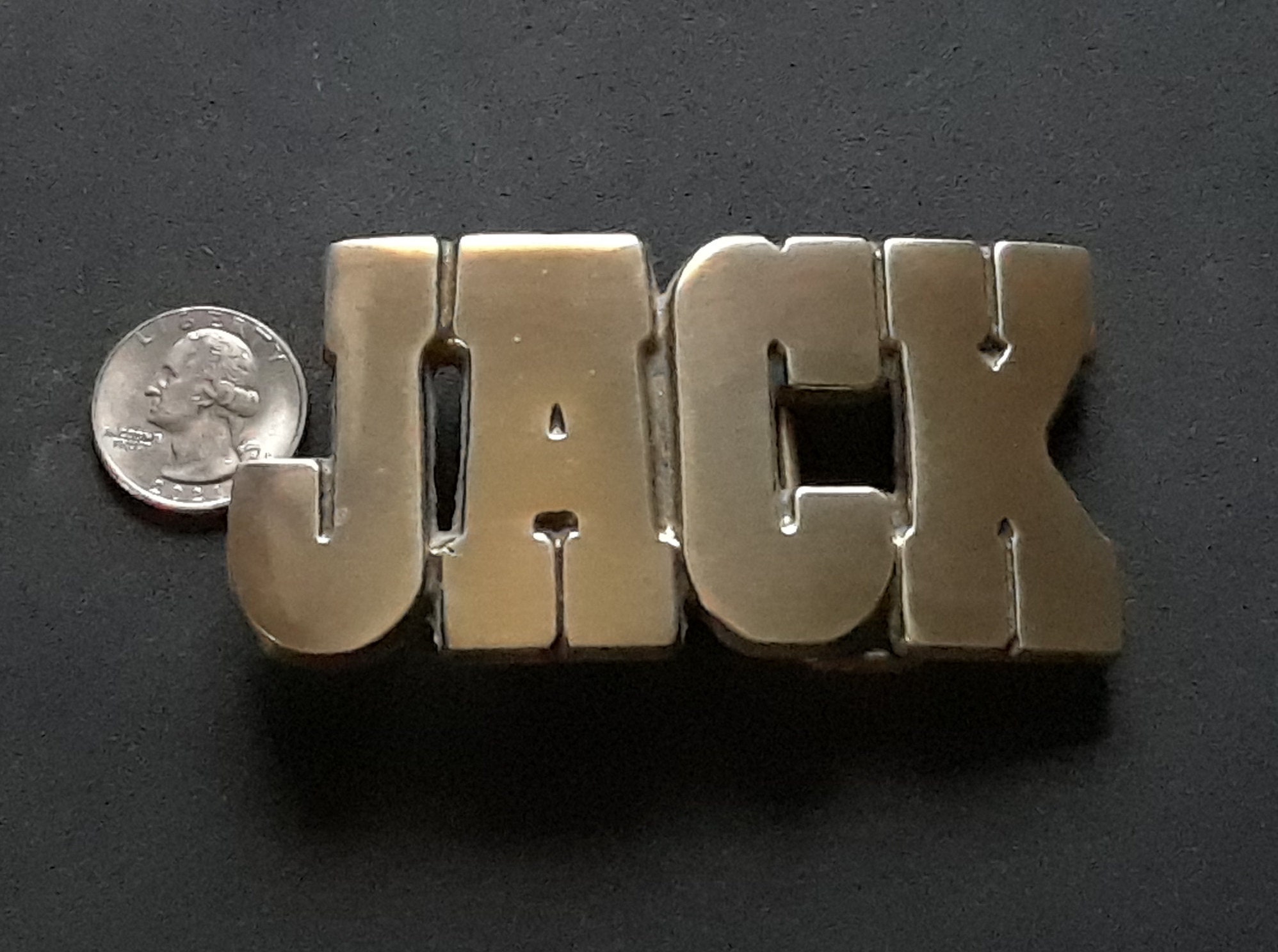 Jack Brass Name Buckle - Etsy