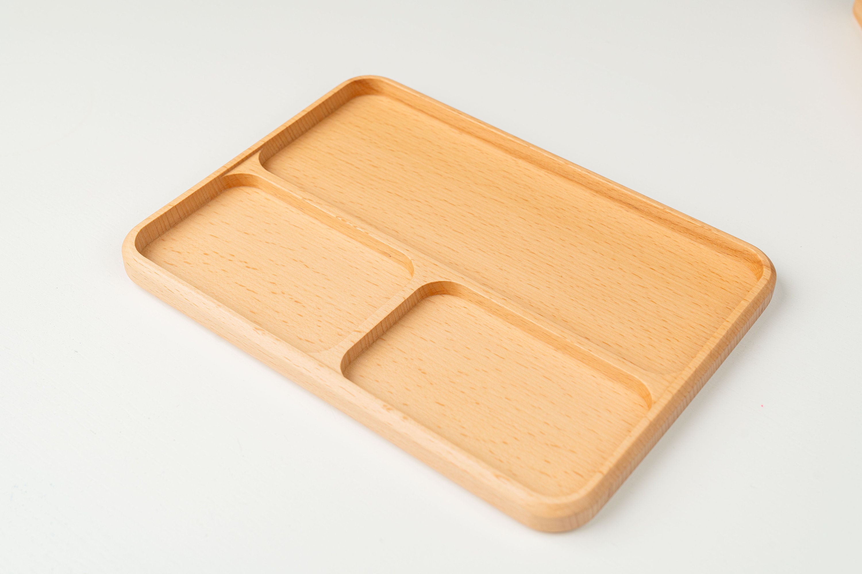 Desk Organizers , Wood Desk Tray , Natural Beech Wood Wooden Desk ...