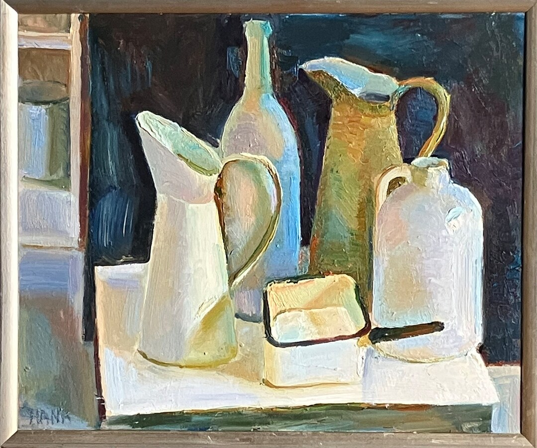 Still Life With Green Pitcher (framed) - Etsy