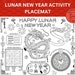 Lunar New Year Activity Coloring Page, Printable Placemat, Year of the ...