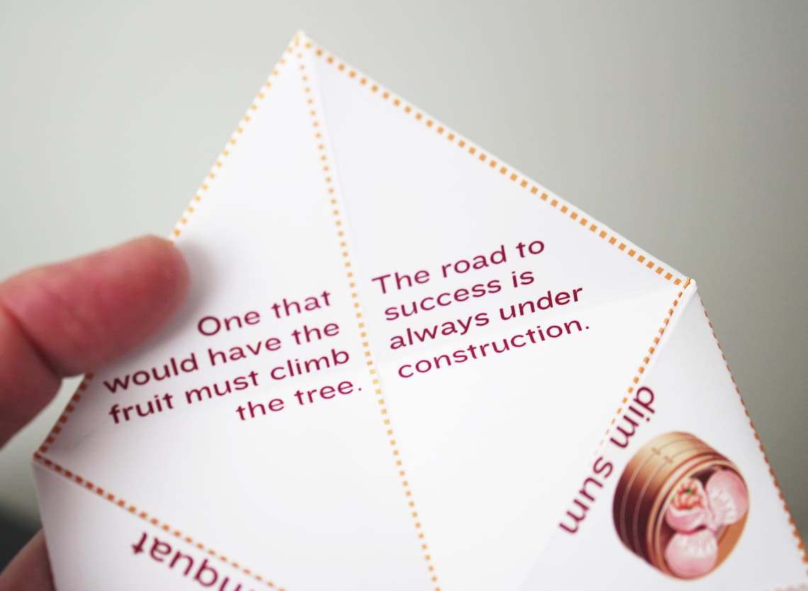 Printable Lunar New Year Cootie Catcher, Chinese New Year Fortune ...