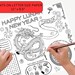 Lunar New Year Activity Coloring Page, Printable Placemat, Year of the ...