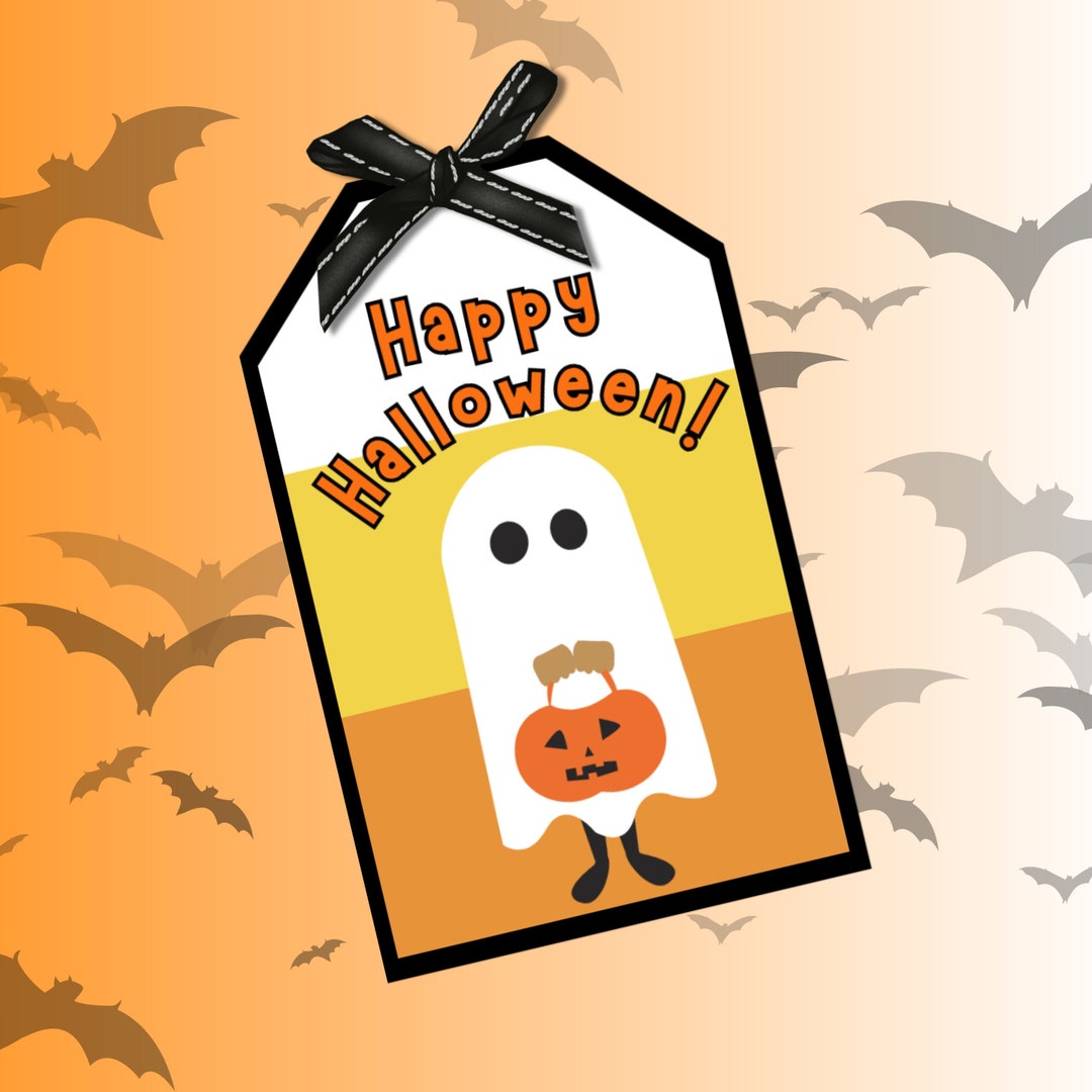 Instant Download Halloween Tags, Happy Halloween Party Favor, Treat ...
