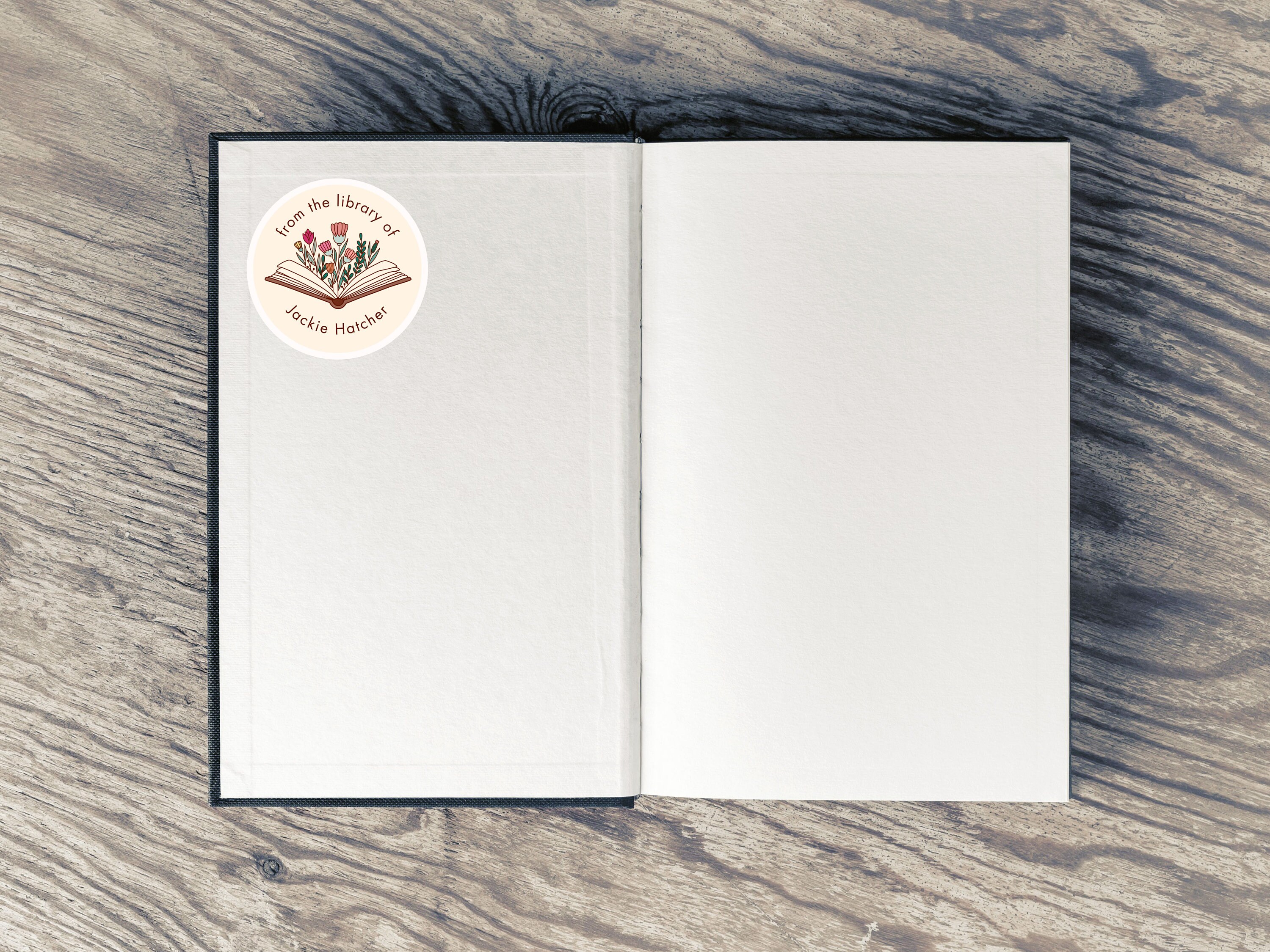 Customized Book Plates, Personalized Name Tags for Books, From the ...