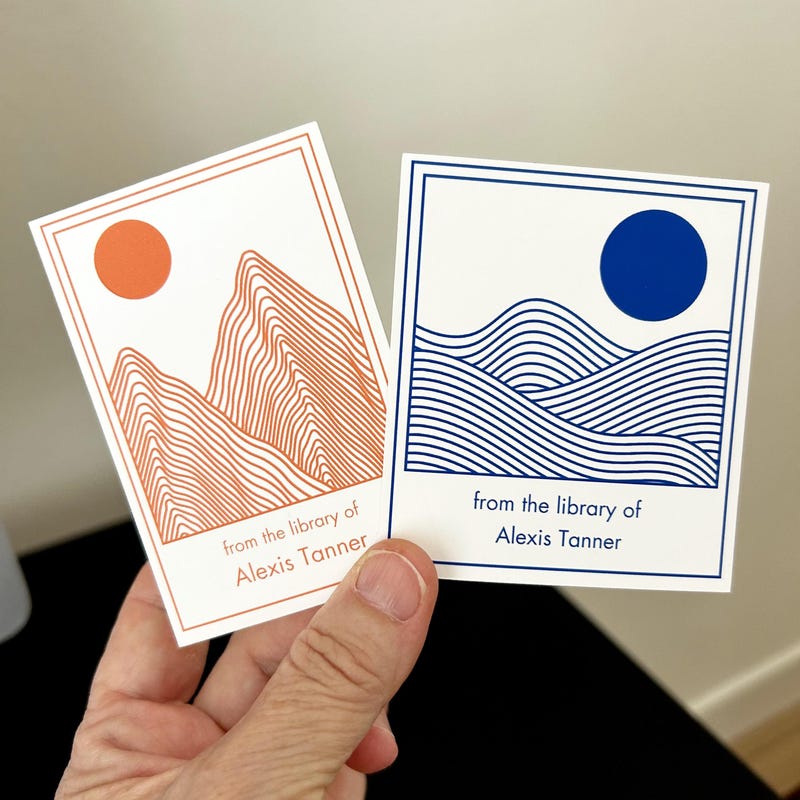 Book Plates Stickers - Etsy