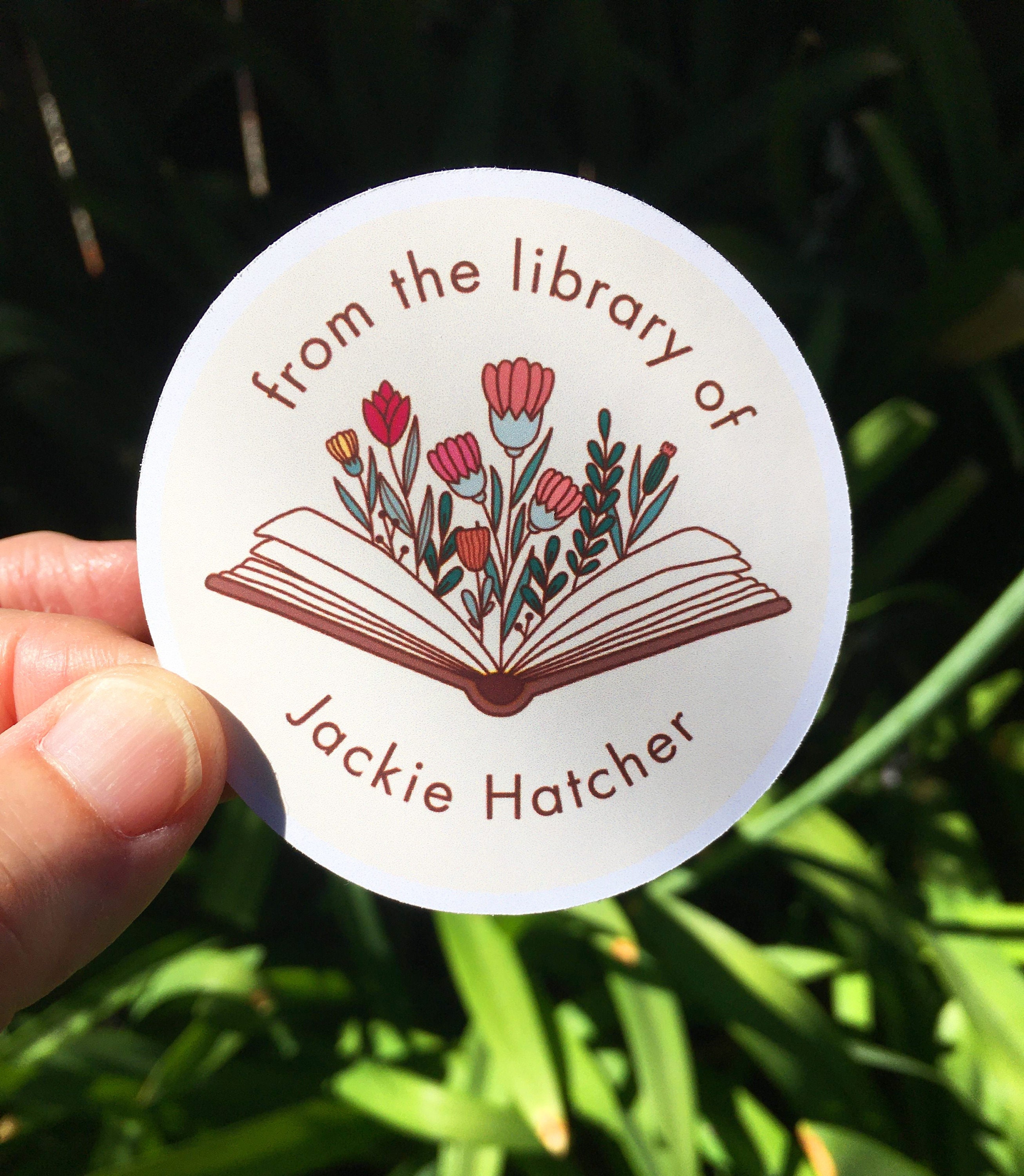 Customized Book Plates, Personalized Name Tags for Books, From the ...