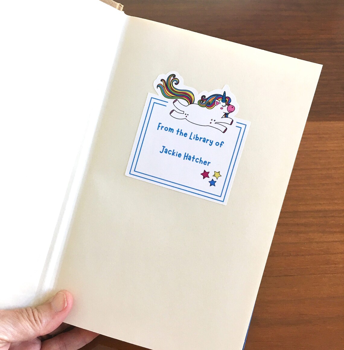 Children's Bookplate Stickers, Personalized Book Labels, Gift for Kids ...