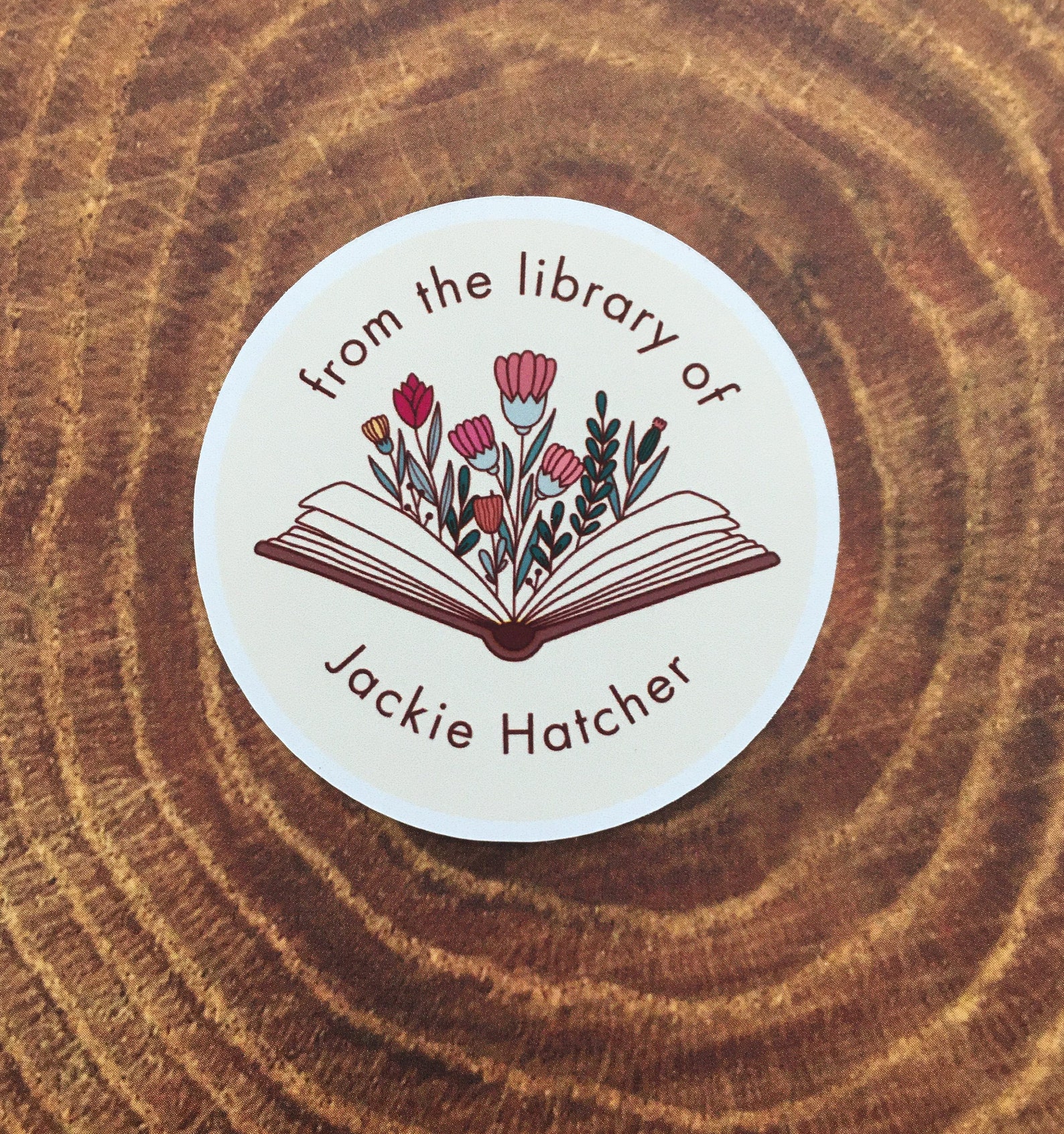 Customized Book Plates, Personalized Name Tags for Books, From the ...