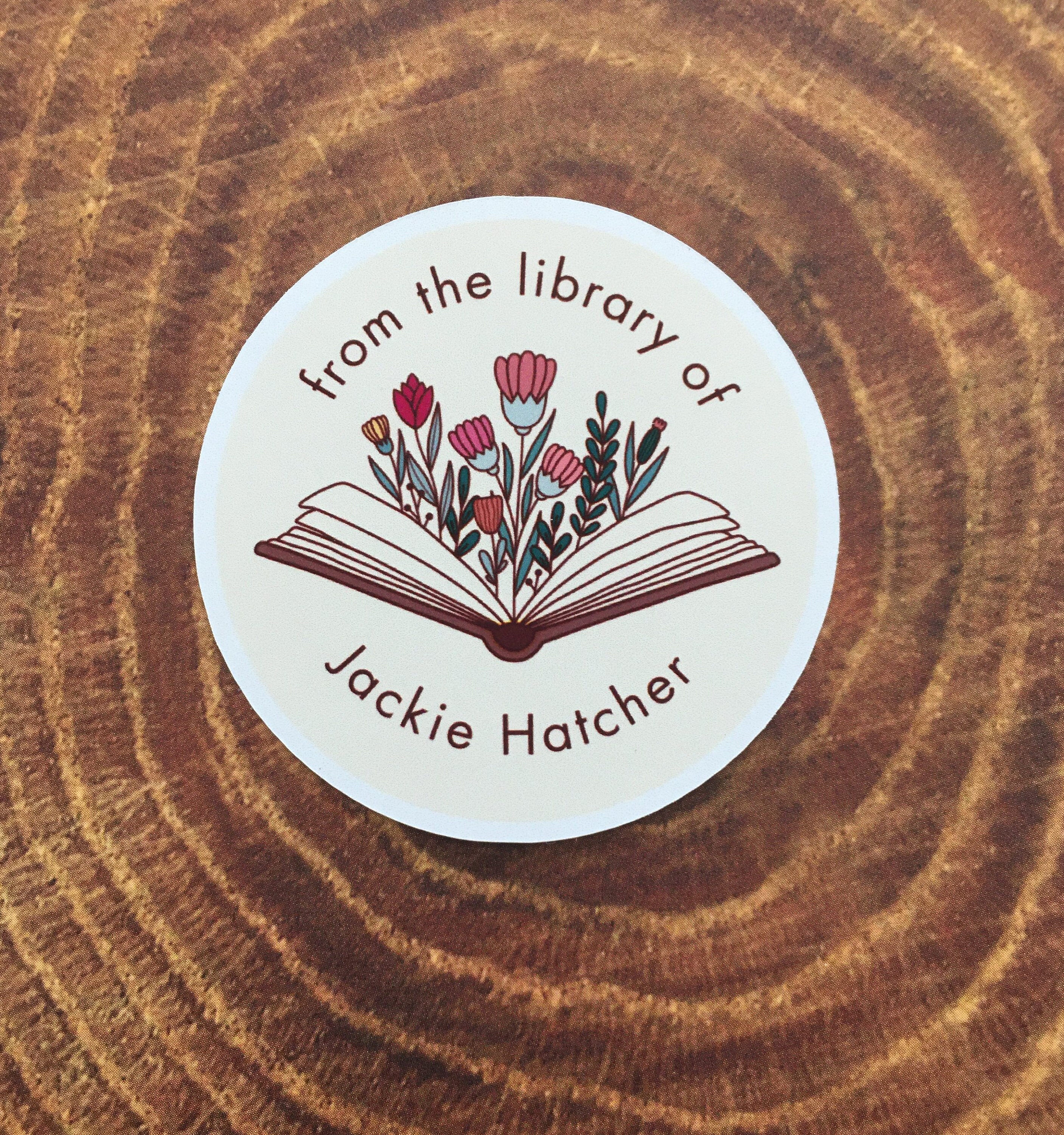 Customized Book Plates, Personalized Name Tags for Books, From the ...