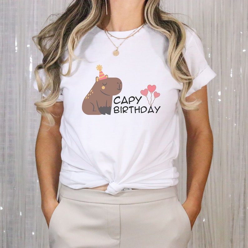 Capy Birthday Shirt, Funny Capybara Shirt, Cute Capybara Shirt ...