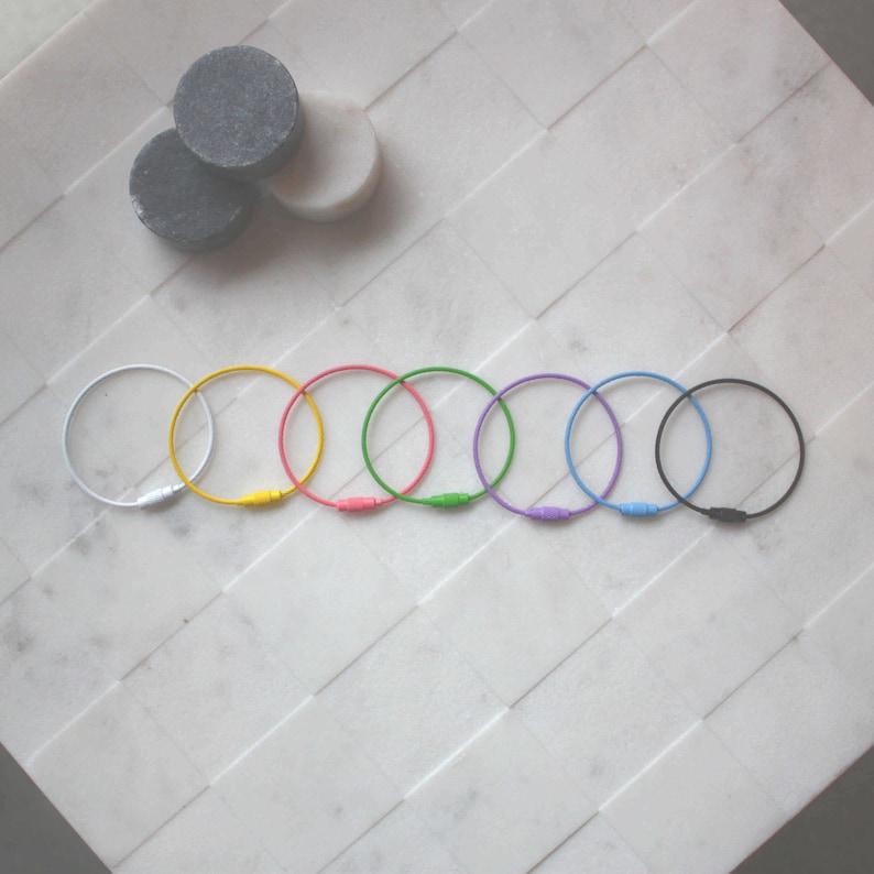 Stainless Steel Wire Rings | Luggage Tag Rings | Wire Rope Keyrings ...