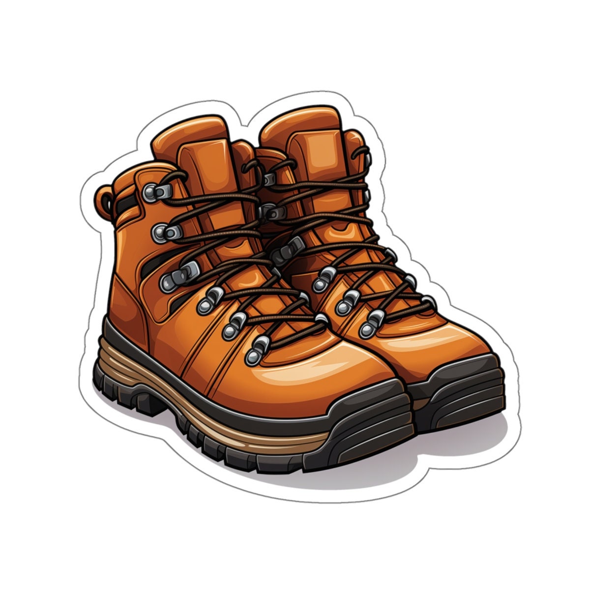 Hiking Boots - Sticker - Etsy
