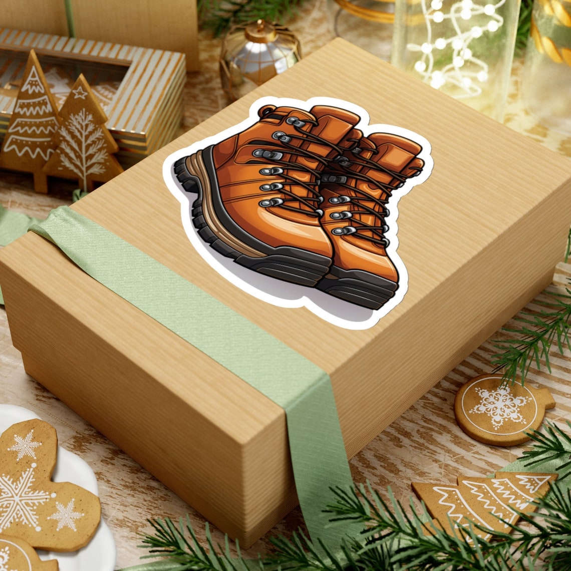 Hiking Boots - Sticker - Etsy