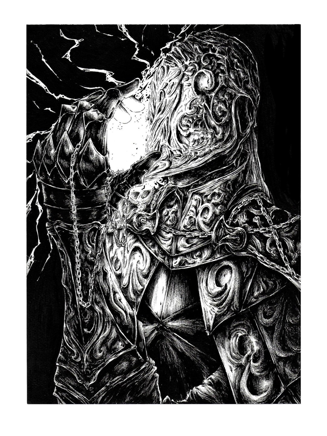 Cainhurst Armor - Bloodborne - Print Format A3 (42x29.7cm-11.7x16.5in ...