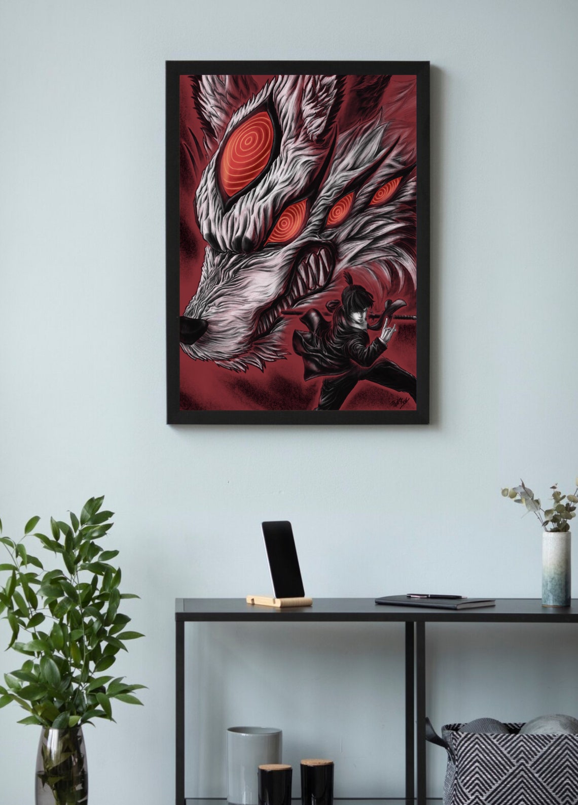 Aki X Fox Devil - Chainsawman - Print Format A3 (42x29.7cm-11.7x16.5in ...