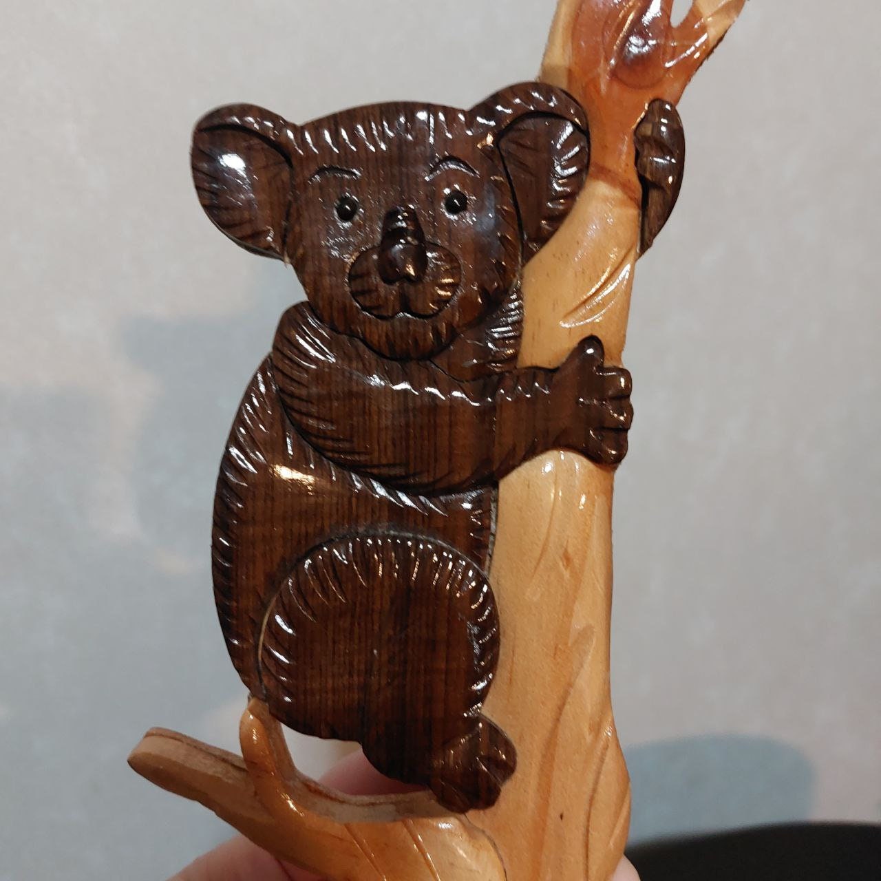 Koala in a Tree, Wood Intarsia Wall Hanging Handcrafted - Etsy