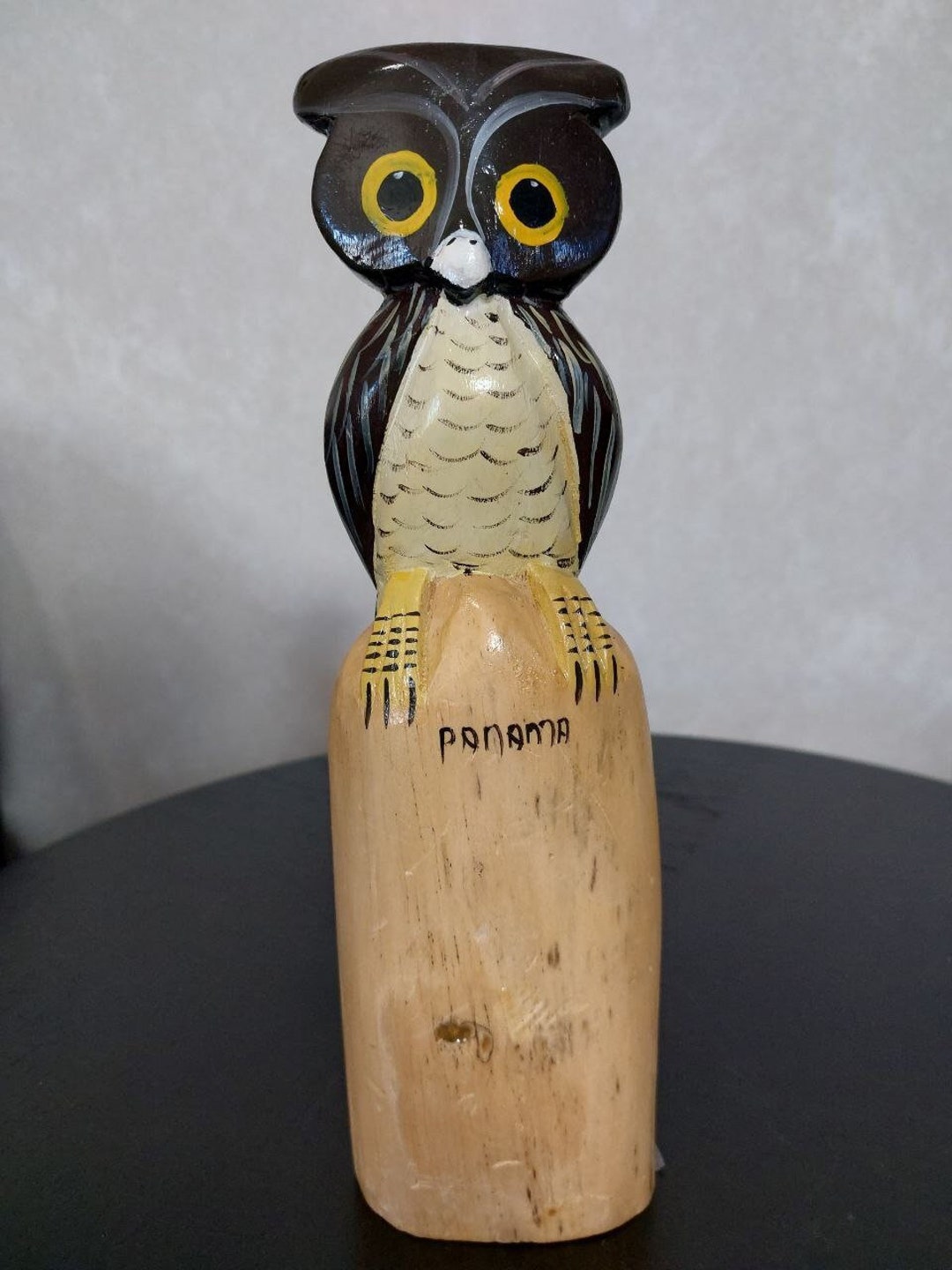 Wood Carved Owl Figurine: Panama Rainforest Folk Art (12 Inch) - Etsy