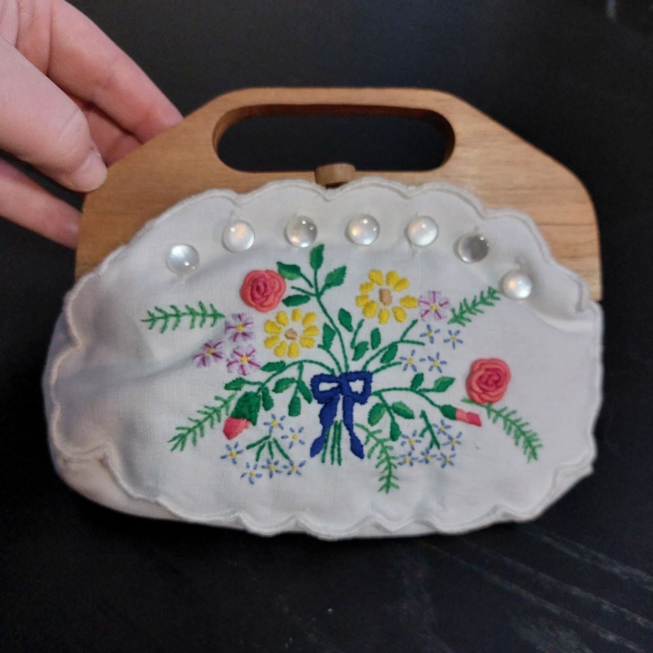 Vintage Jamaica Boho Linen Cottage Core Handbag Floral - Etsy