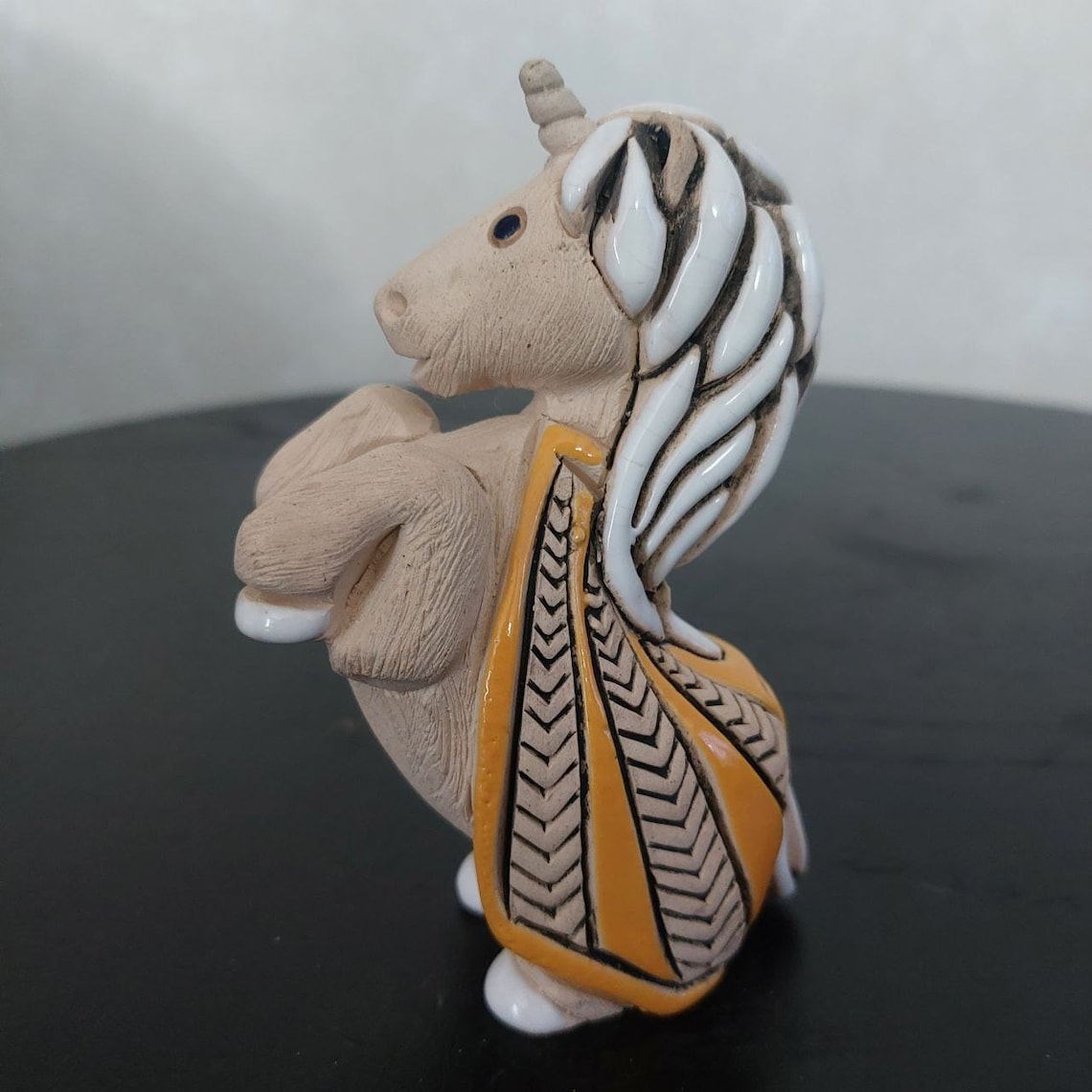 Vintage Artesania Rinconada Unicorn Figurine Art Clay Retired Uruguay ...
