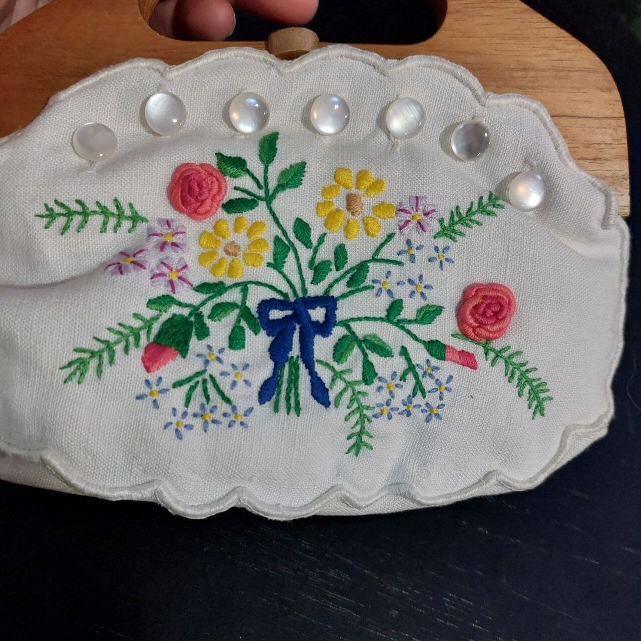 Vintage Jamaica Boho Linen Cottage Core Handbag Floral - Etsy