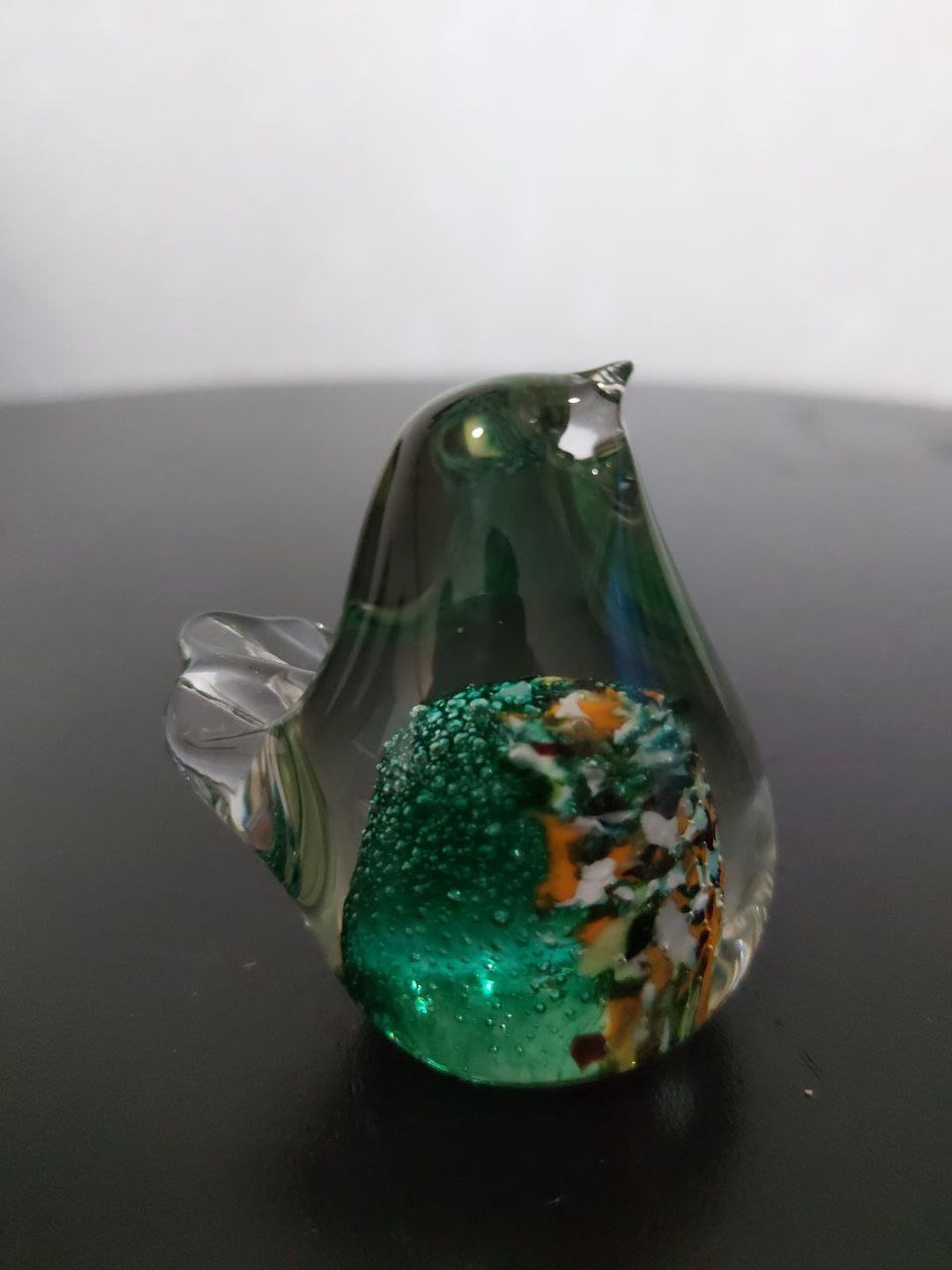 Vintage Hand Blown Art Glass Bird, Small Finland Bird Paperweight ...