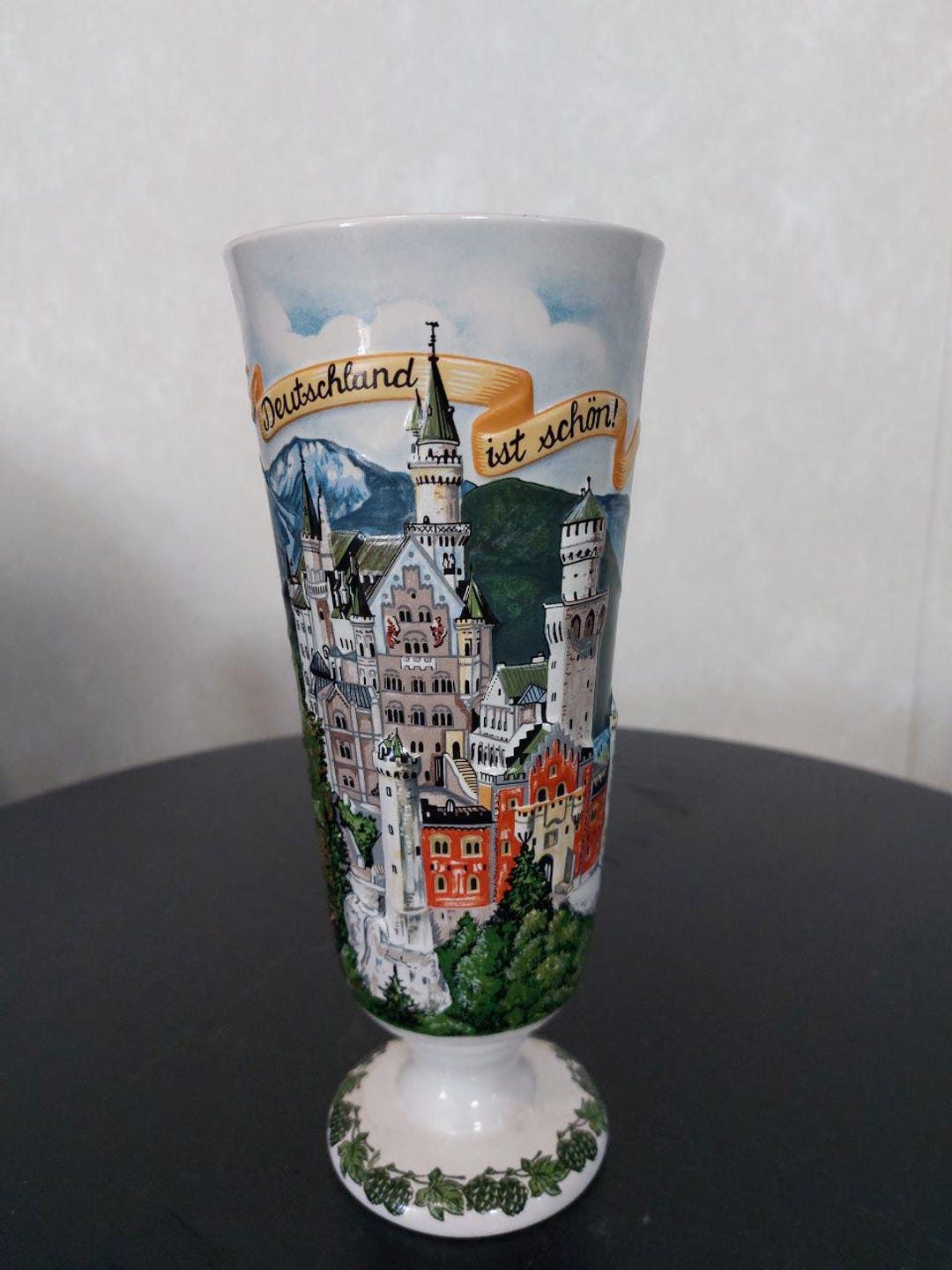 Vintage Erdinger Weissbrau Beer Stein: Kossinger Castle German Tankard ...