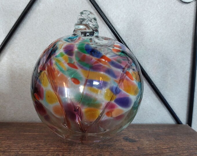 Kitras Tree of Life Art Glass, Hand Blown Glass Ornament Ball, Tree of ...