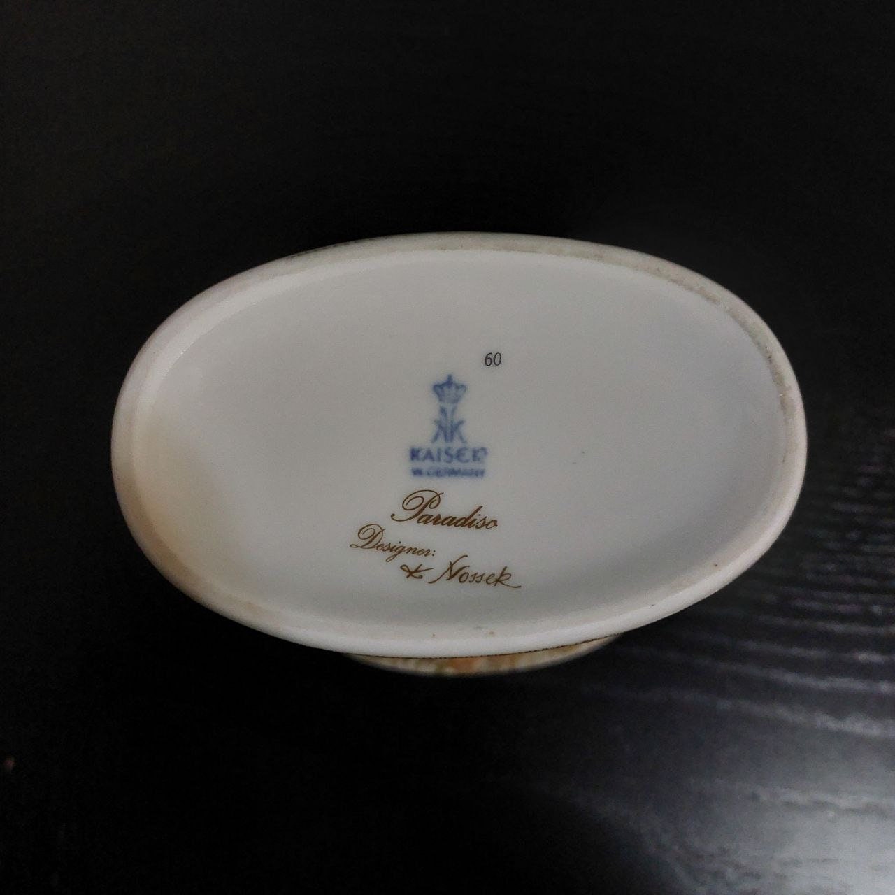 Kaiser W. Germany Porcelain Vase Paradiso Design K. Nosek Vase Cranes ...