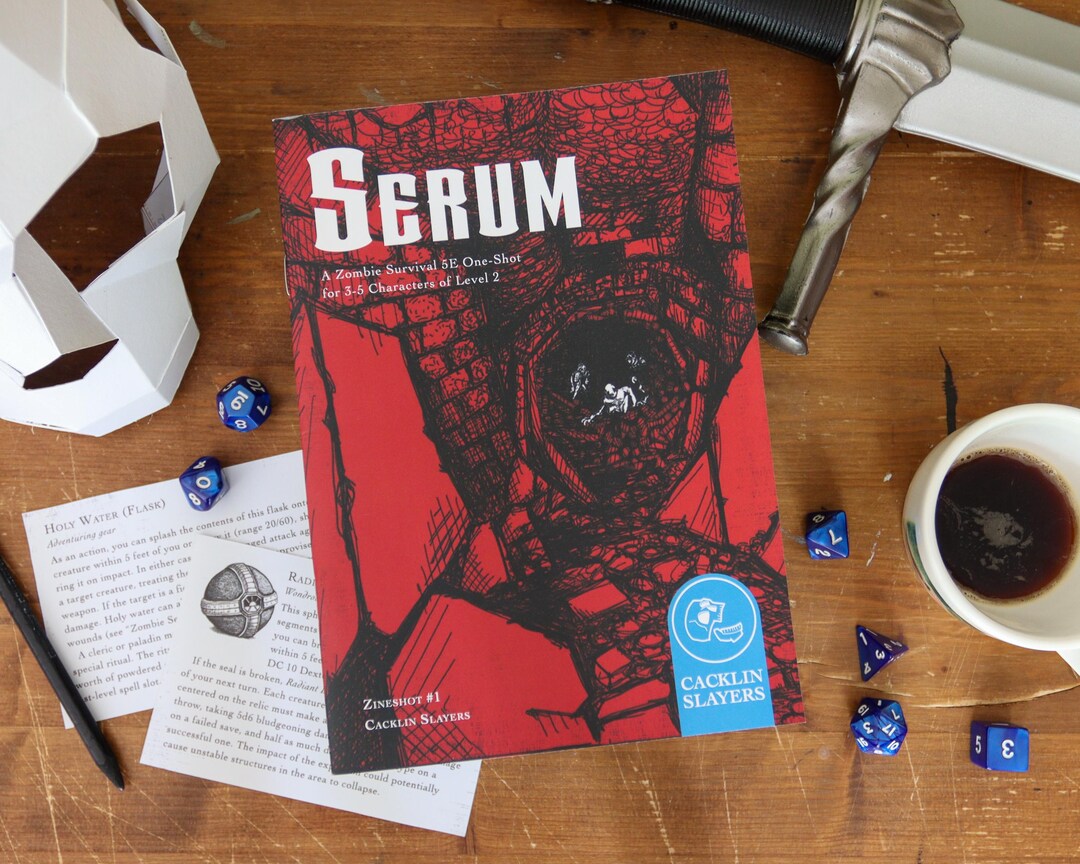 Serum Dnd 5E Zombie One-shot Adventure | RPG Zine - Etsy