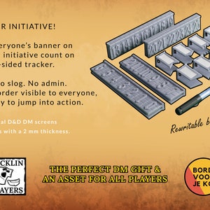 Initiative Tracker for DM Screen Dnd Gift Dungeons Dragons 5E ...